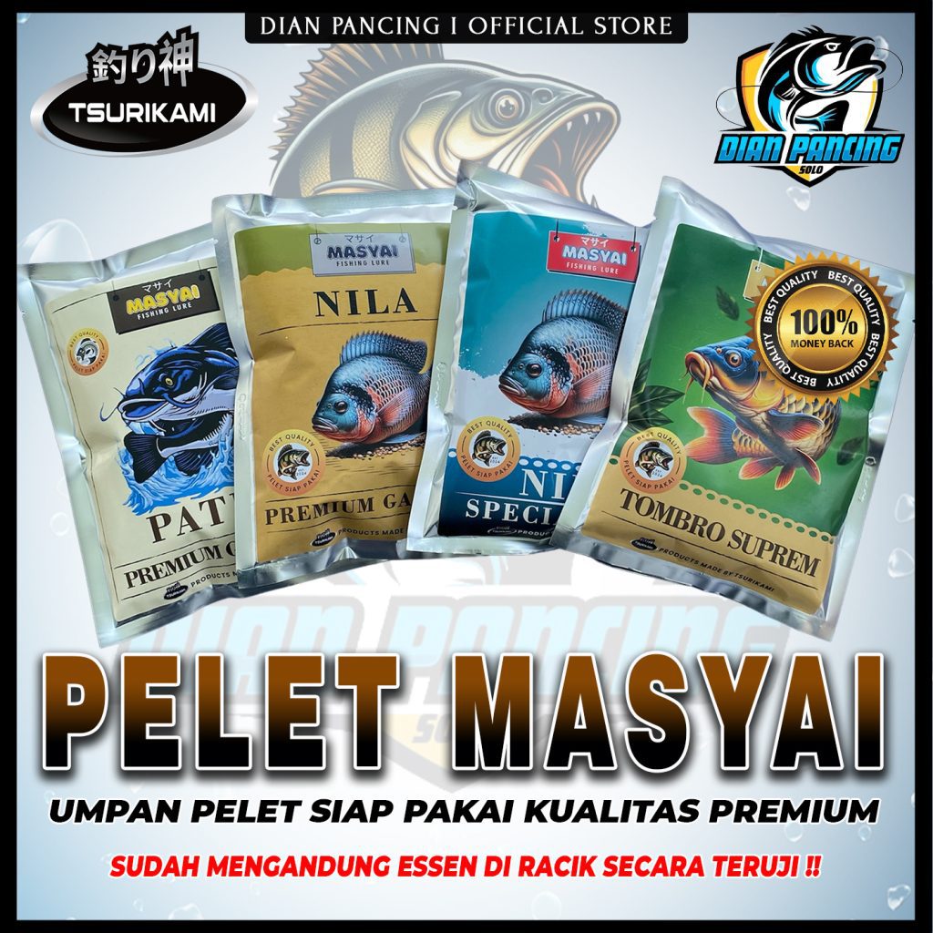 PELET MASYAI SIAP PAKAI SPECIAL MANCING GALATAMA DENGAN KUALITAS ...
